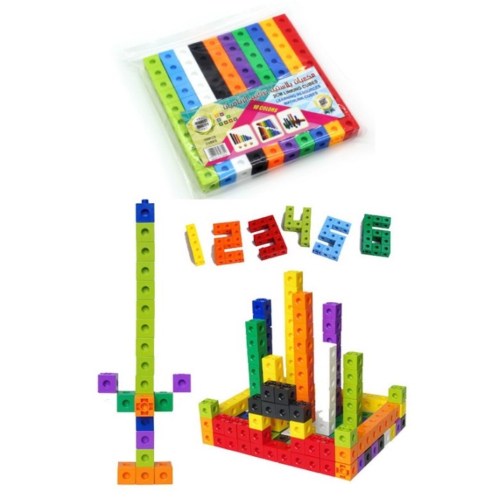 Educational toys linking cubes, math link cube, math learning blocks ...