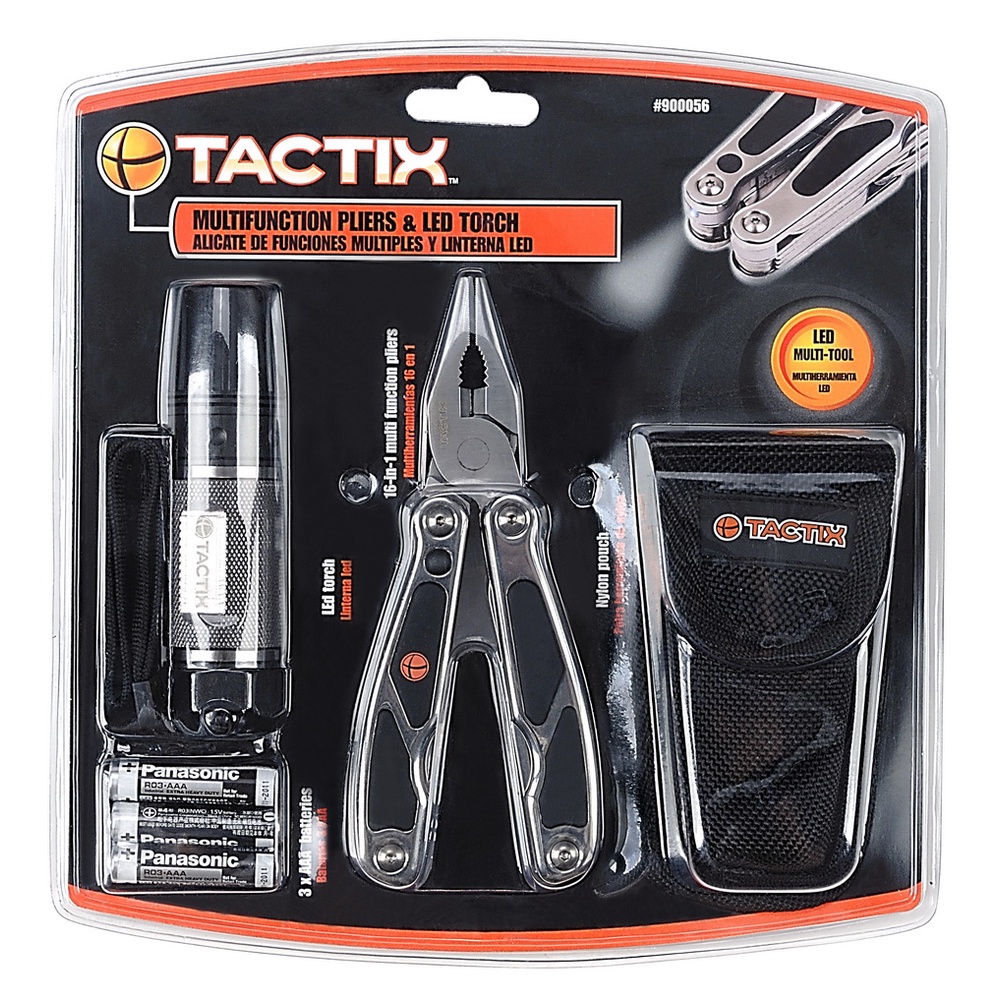 Tactix - Multi Function Pliers with LED Torch - TTX-900056 | Shopee Malaysia