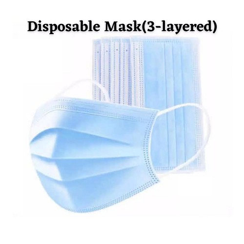 50pcs 3ply Disposable Masks Melt-blown Fabric Non-woven Fiber High ...