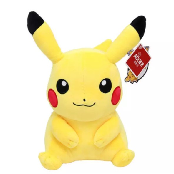 Pokémon Pikachu teddy bear size 25cm + free 1 any cute tattoo | Shopee ...