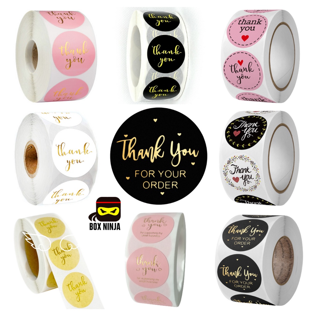 Thank You Sticker Door Gift Murah Sticker Terima Kasih Doorgift Sticker ...