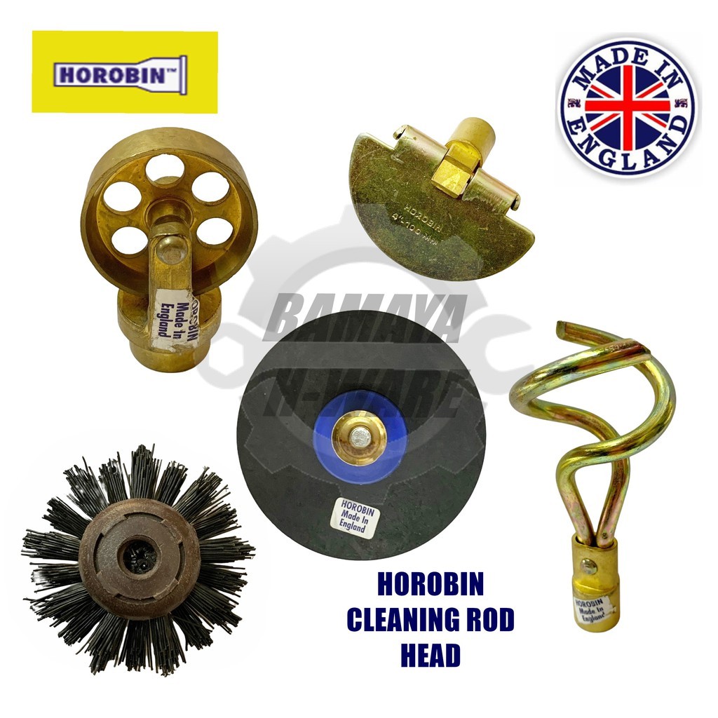 HOROBIN Sewage Cleansing Tools.Cleaning Rod Tool Rubber Plunger Copper ...
