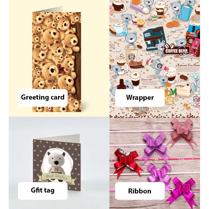 Greeting card Wrapper Gift tag Ribbon Paper bag - pattern random ...