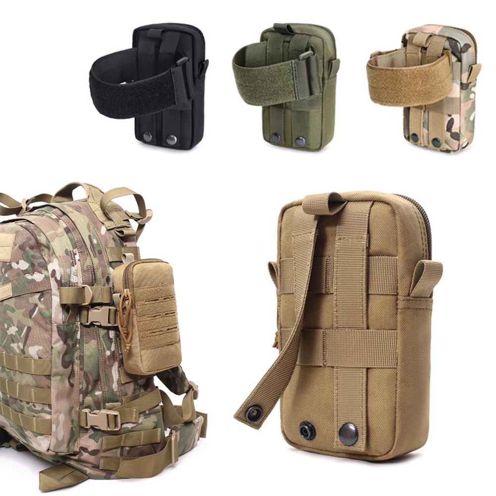 Tactical Molle Arm Pouch Waist Bag Outdoor Waterproof Nylon ...