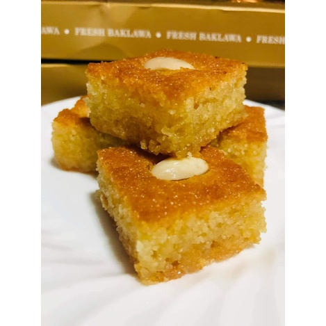 Semolina Delight - Semolina Cake - Harissa - Basbousa - Syrup-Soaked ...