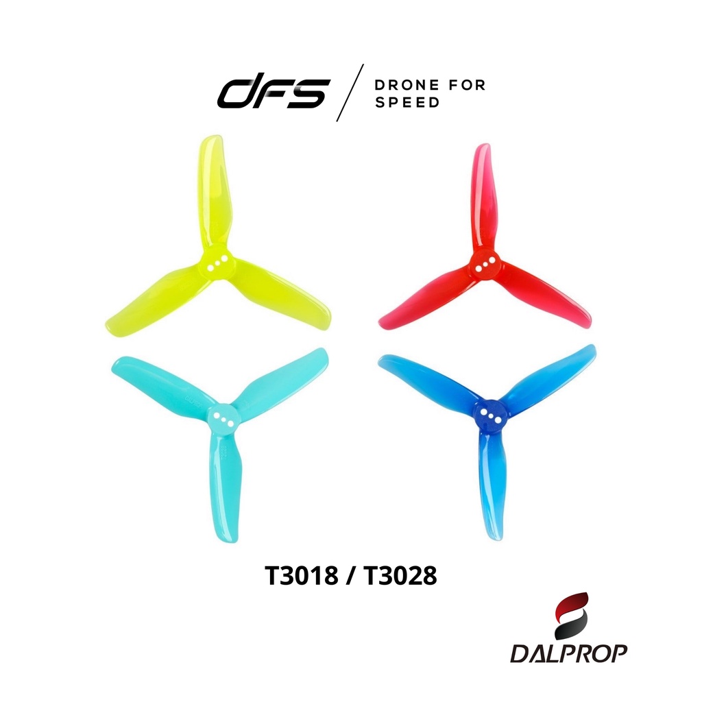 DALPROP New Cyclone T3018 & T3028 T Mount 3 Blade Props (2 Sets ...