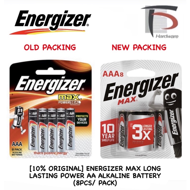 [100% ORIGINAL] ENERGIZER MAX LONG LASTING POWER AA ALKALINE BATTERY ...