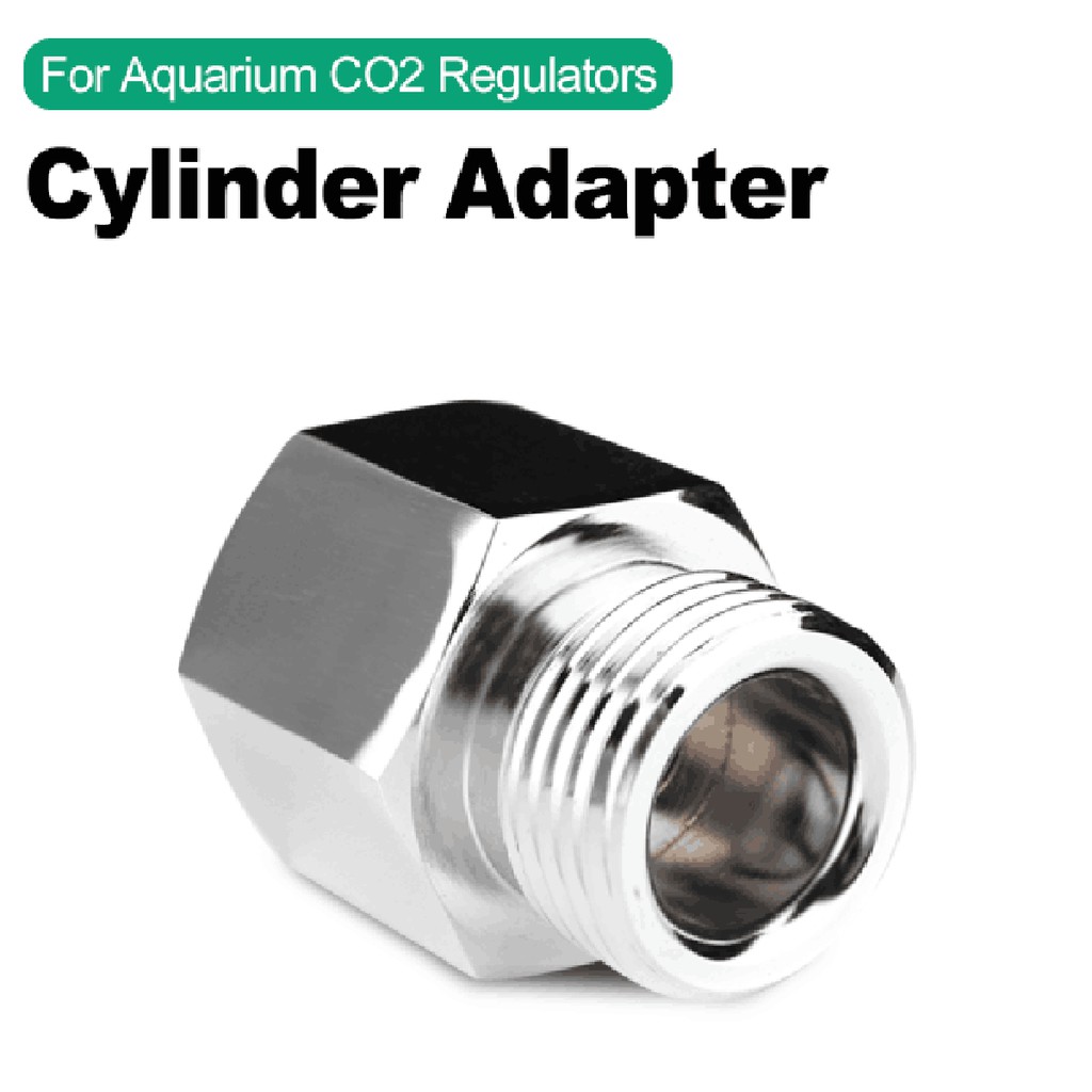 AQUARIUM CO2 Carbon Dioxide REGULATOR ADAPTER / CYLINDER ADAPTER G5/8 TO W21.8 / W21.8 TO G5/8 ...