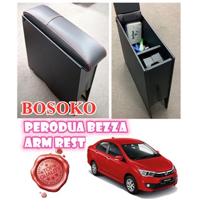 Bosoko Arm Rest Black with Red Line - Perodua Bezza | Shopee Malaysia