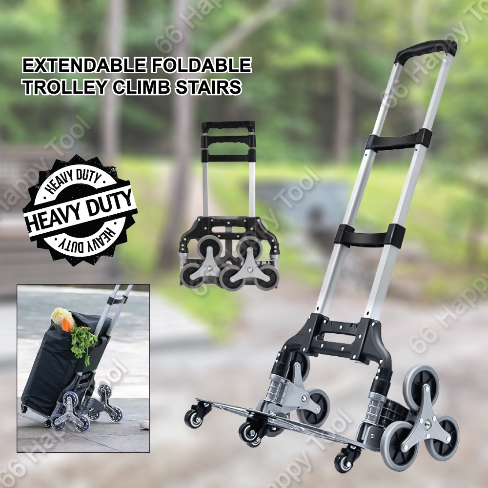 Multipurpose Foldable Trolley Climb Stairs Extendable Heavy Duty ...