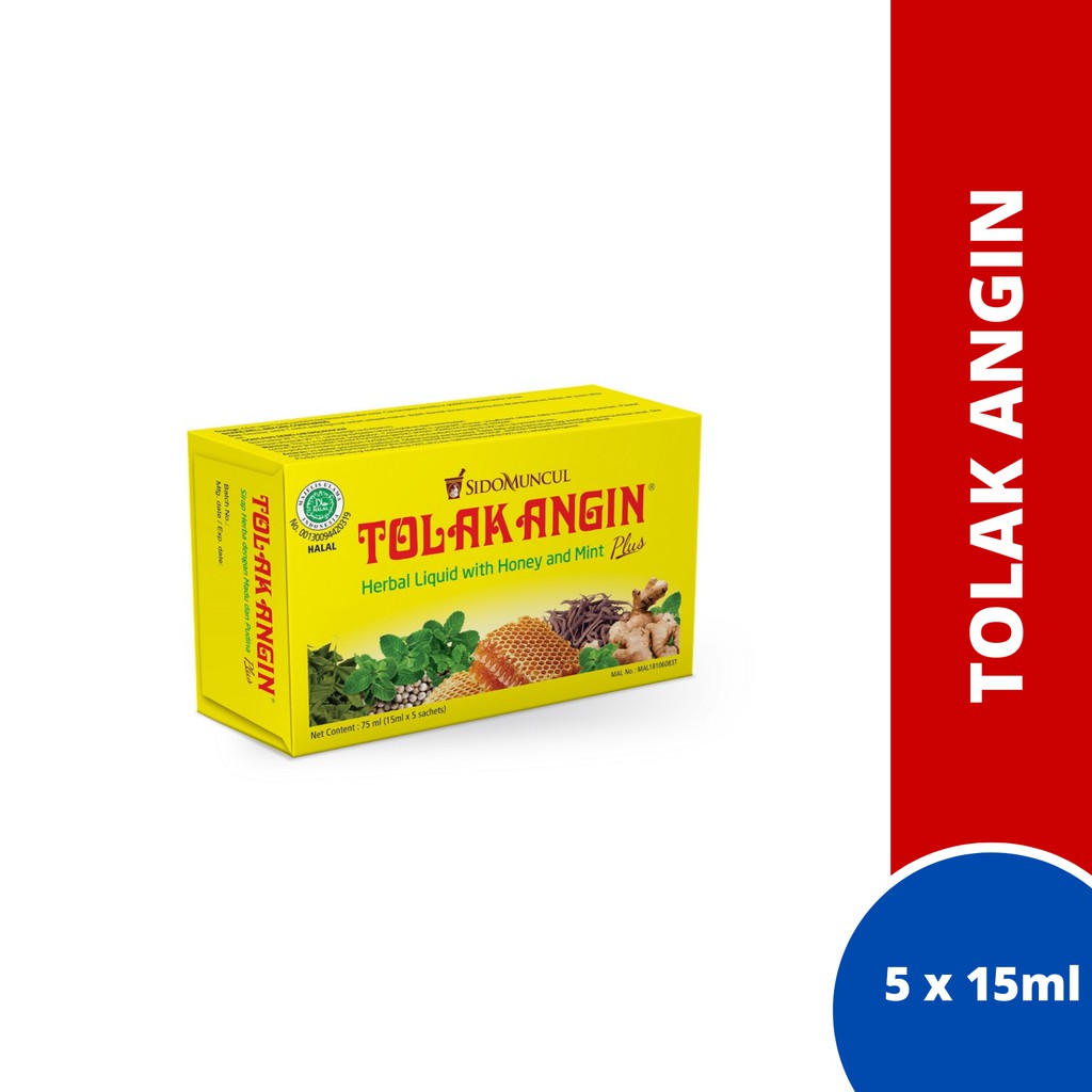 Tolak Angin Herbal Liquid (5 sachets X 15ml / 12 sachets x 15ml ...