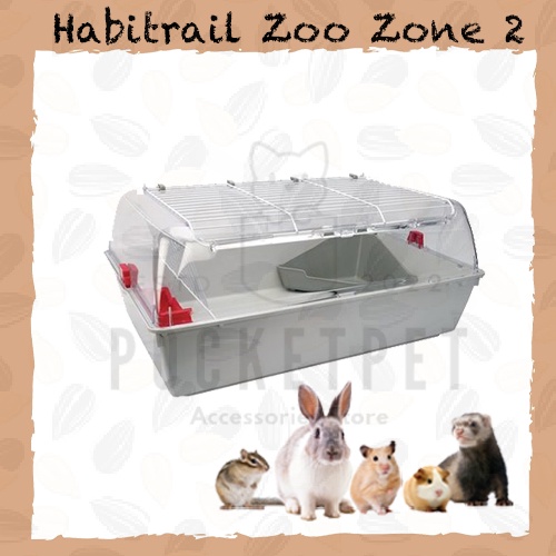 LIVING WORLD Habitrail Zoo Zone 2 Small Pet Animal Cage Zoo Zone for ...