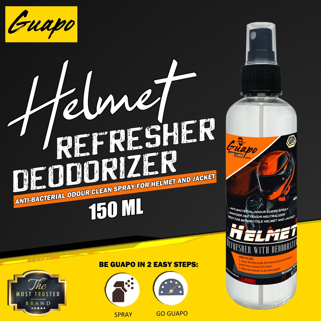 Guapo Car Care Motor Care Helmet Refresher with Deodorizer Helmet and ...