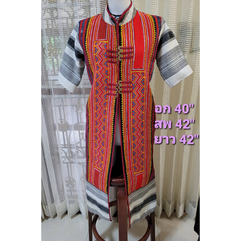 Long Coats In A Dress Hand-Woven Cotton Work Decorated With Beautiful ...