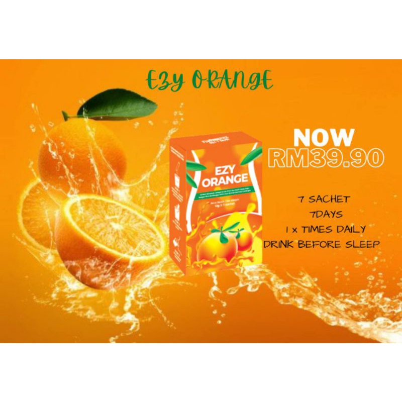 EZY ORANGE KIKIS LEMAK,KURUS DAN RAMPING🔥FREE SHAKER 🎁 | Shopee Malaysia