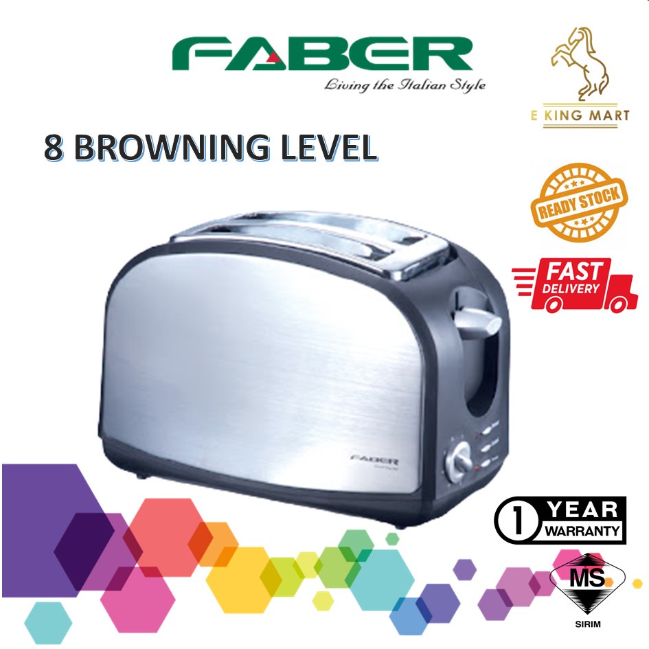 Faber Bread Toaster FT206SS Stainless Steel Housing Pembakar Roti ...