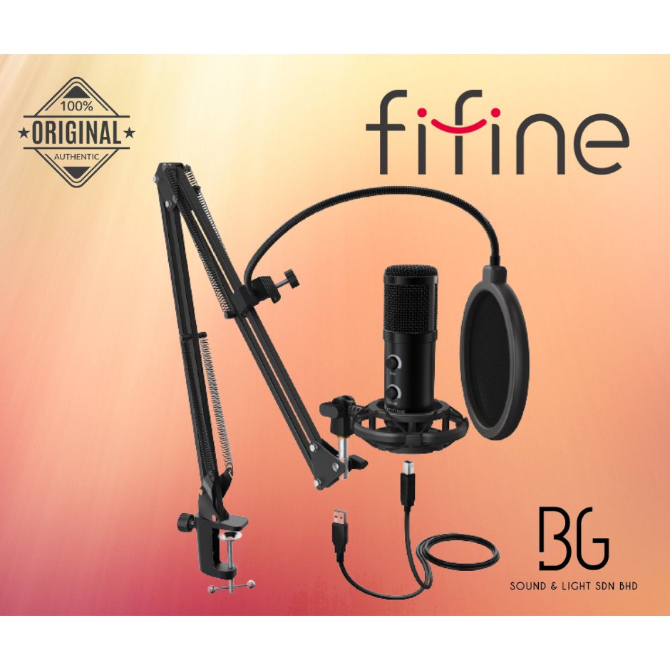 FIFINE T058B clear stock offer Studio Condenser USB Microphone ...