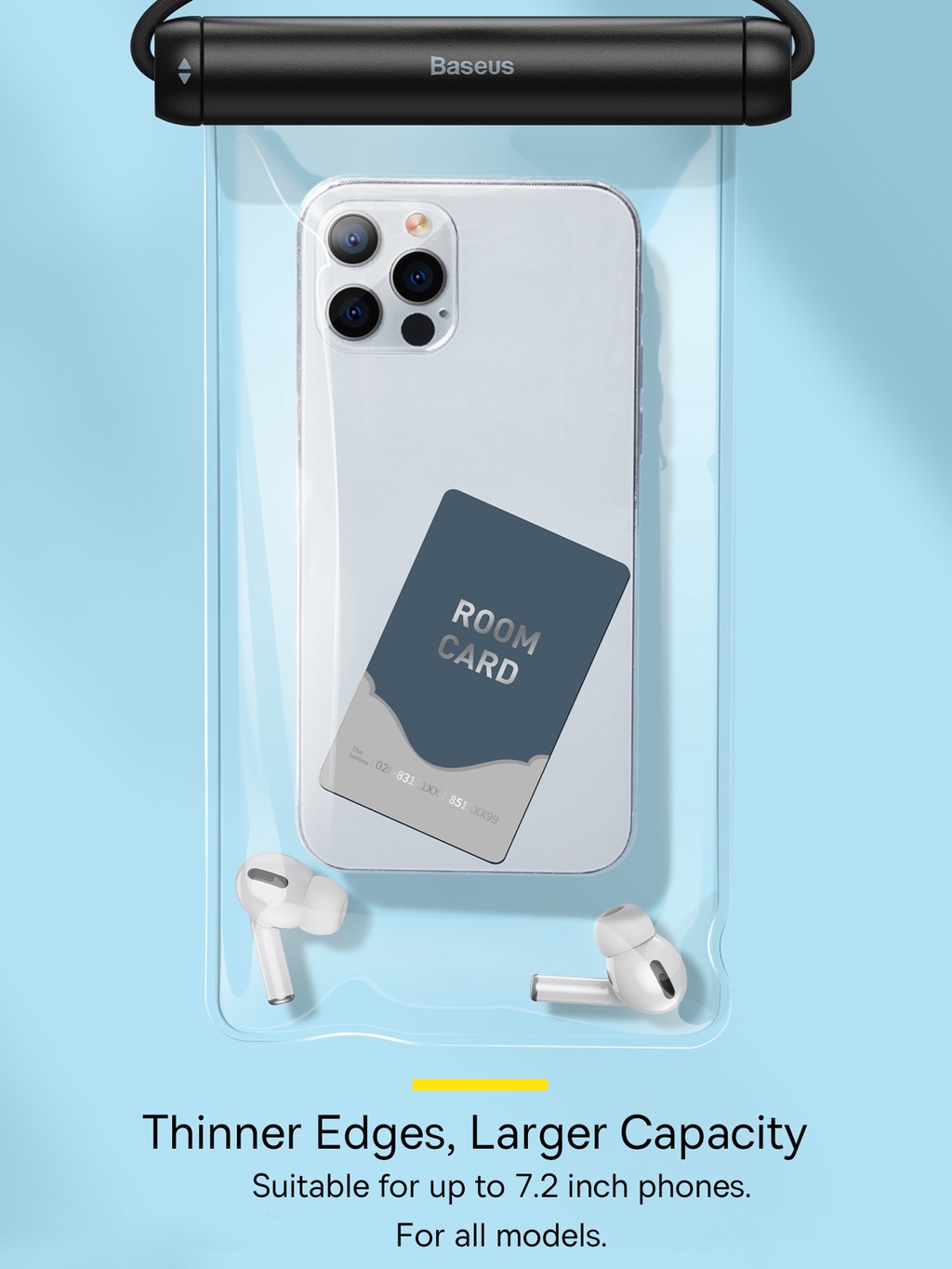 Baseus Waterproof Phone Bag for Universal Mobile Phone for Swimming ...