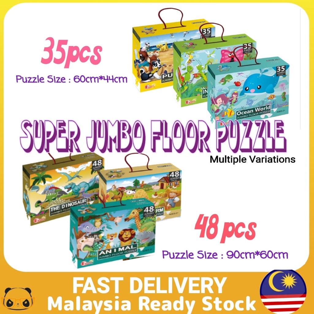 Mainan Puzzle Budak Early Learning Kids Jombo Floor Puzzle Jigsaw ...