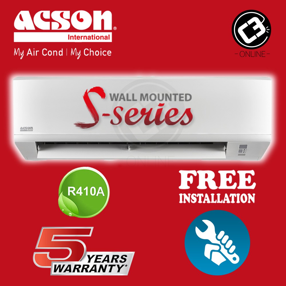(INSTALLATION) Acson 1.0HP 1.5HP 2.0HP 2.5HP Aircond S Series - Non ...