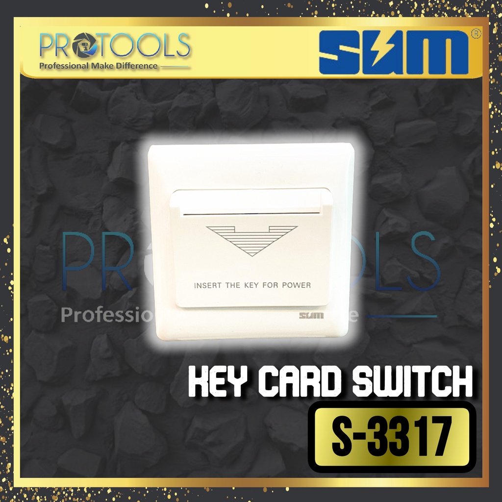 SUM S-3317 KEY CARD SWITCH (HOTEL HOME STAY) WITH FAST DETECT | Shopee ...