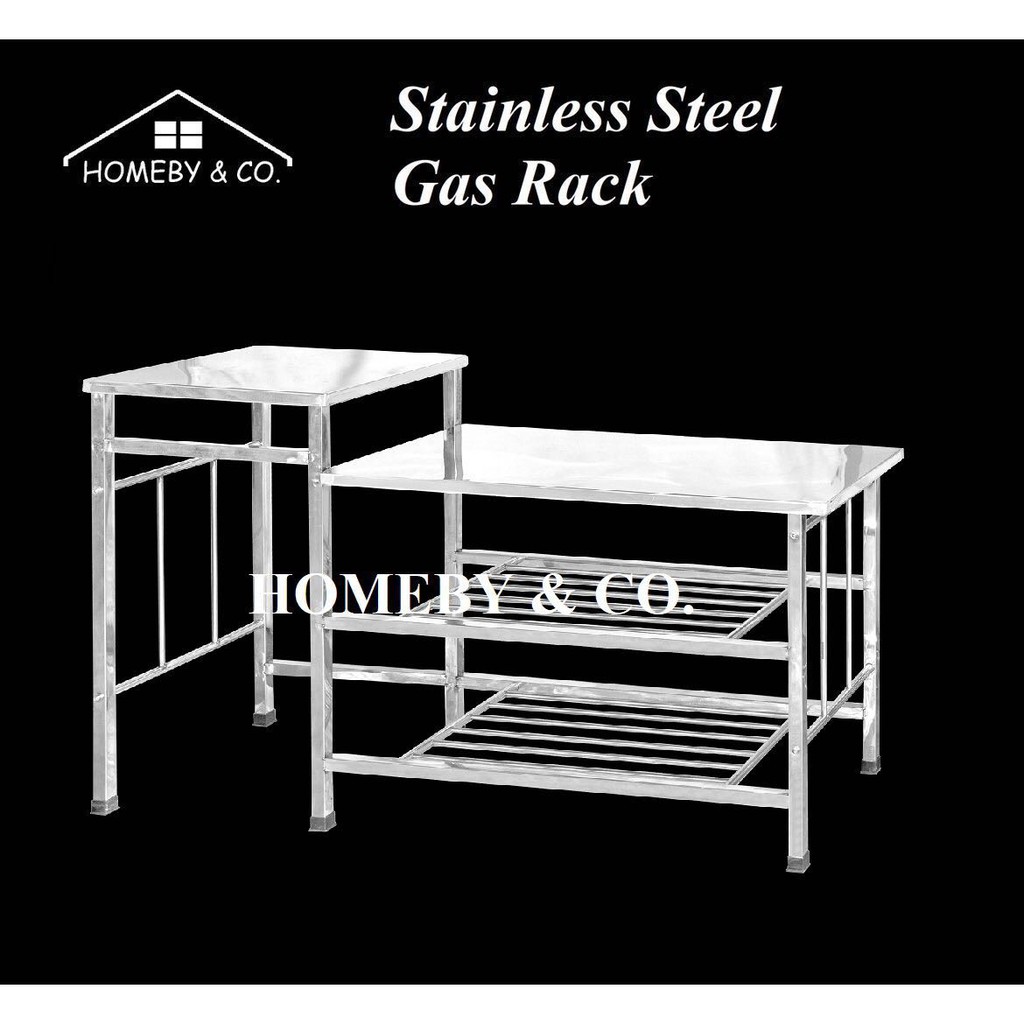 HOMEBY【Double】Stainless Steel Kitchen Stove Rack / Gas Rack / Cooking ...