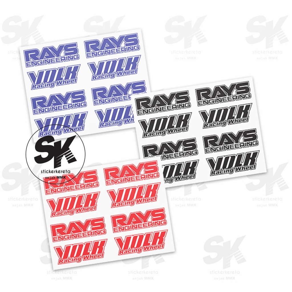 Volk Rays te37 Rim Sticker Vinyl | Shopee Malaysia