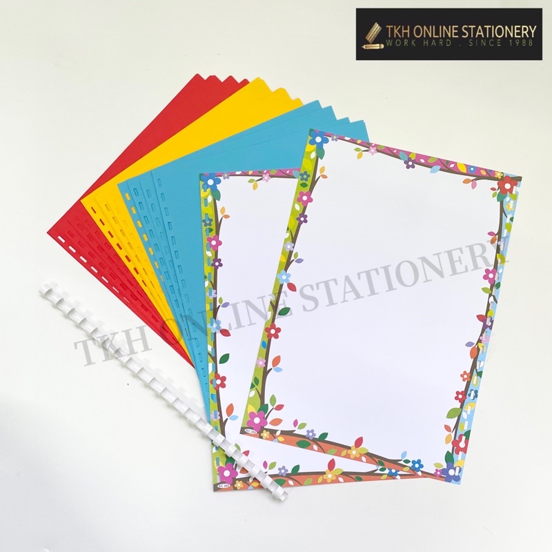 Folio Paper/ A4 Binding Set/ Project Paper /Buku Folio(32pcs/pack ...
