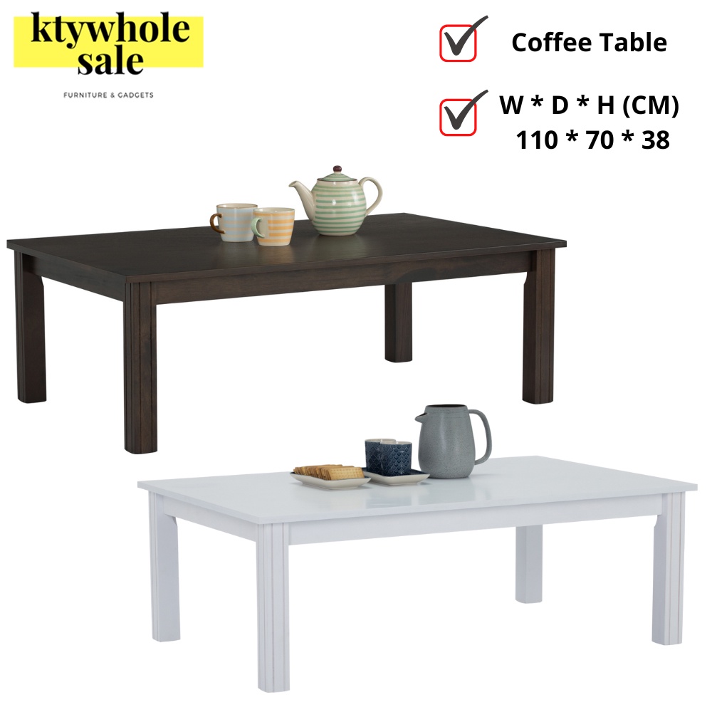 KTY DONTE Coffee Table Wood Meja Coffee Meja Kopi Ruang Tamu Meja Ruang ...