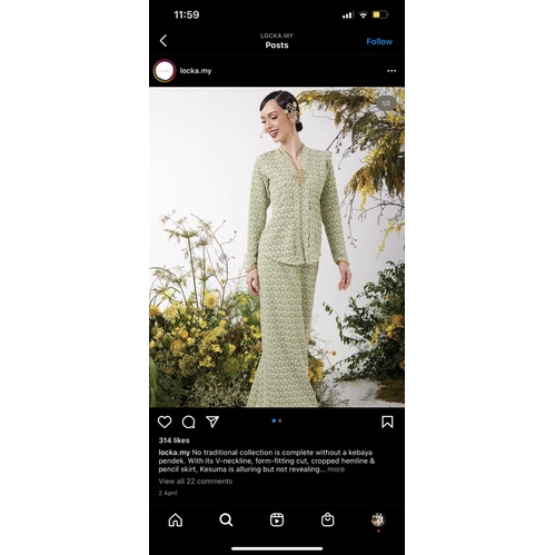 Locka Kebaya ( New never worn ) | Shopee Malaysia