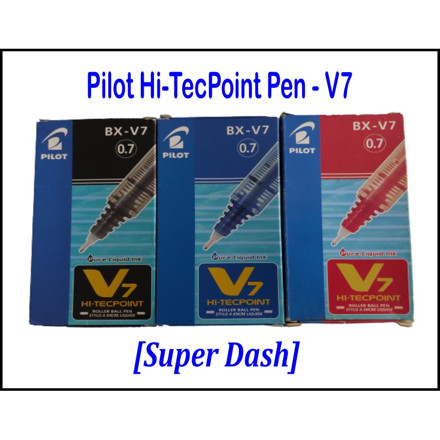 Pilot Hi-TecPoint V7 Sign Pen 0.7mm Point Tip - Sold per Pc [Super Dash ...