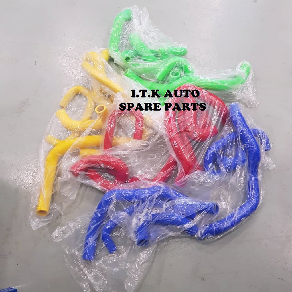 SILICONE 5LAYER RADIATOR HOSE FULL SET ORIGINAL TF THAILAND - PERODUA ...