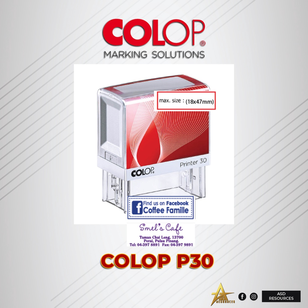 Rubber Stamp Colop Selfink ( Design COLOP ) *SAME DAY POS* [ READY STOCK ] | Shopee Malaysia