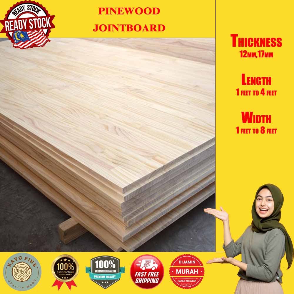 [ 19mm x 43 mm Pine Wood Joint Wood Grade A ] Value Buy Lowest Price ...