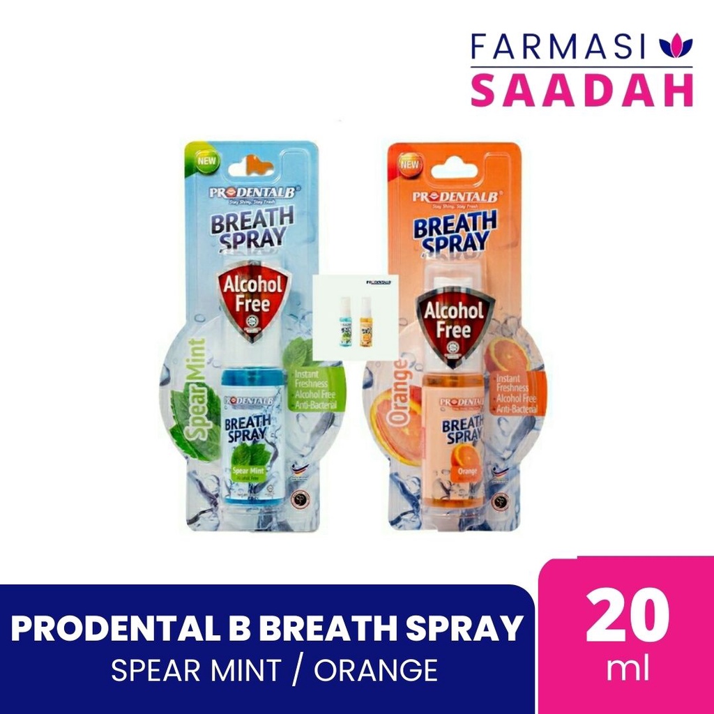 ProDental B Breath Spray 20ml (ORANGE / SPEAR MINT) | Shopee Malaysia