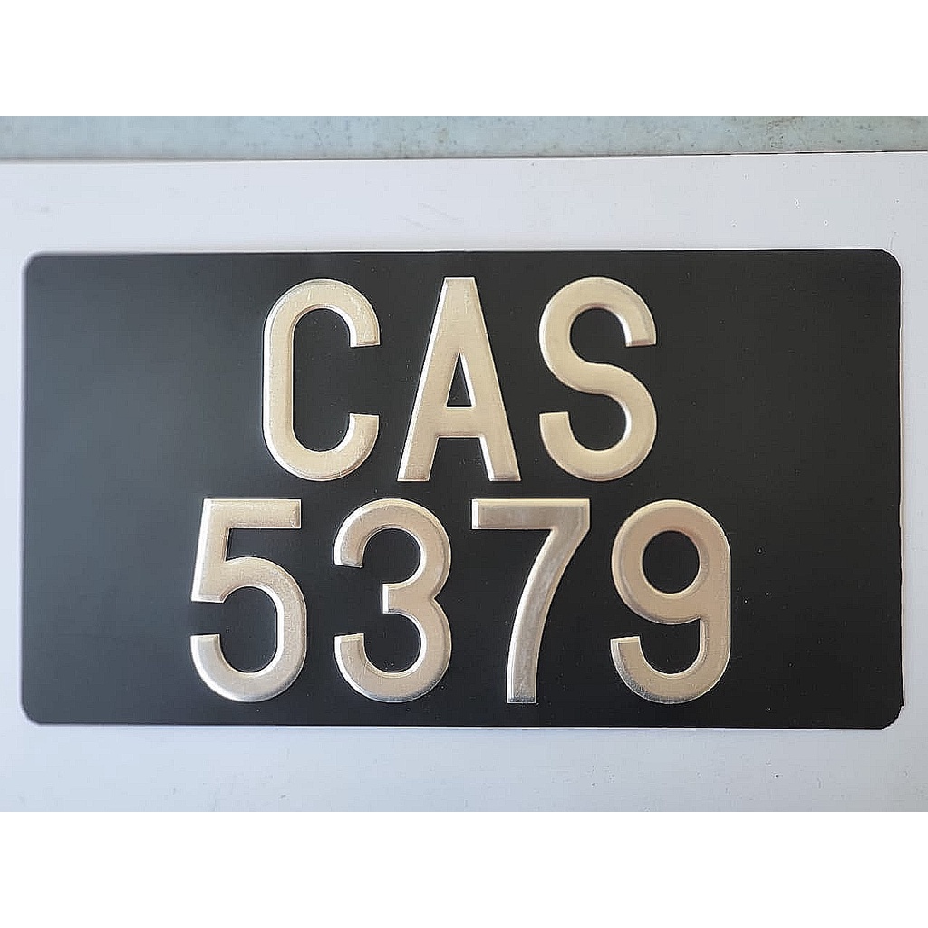 Aluminium Emboss Vehicle Plate / Plate Besi Ketuk / Lorry Plate / Van ...