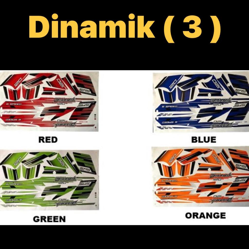 MODENAS DINAMIK STICKER (3) // DINAMIK120 DINAMIK 120 BODY COVER SET ...