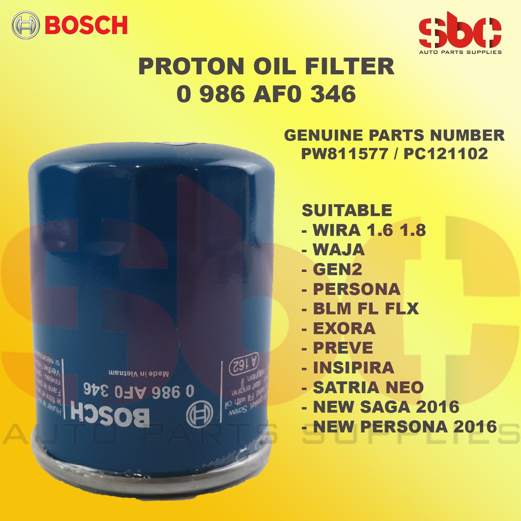 SBC AUTO - BOSCH PROTON WAJA GEN2 PERSONA BLM FLX EXORA PREVE INSPIRA ...