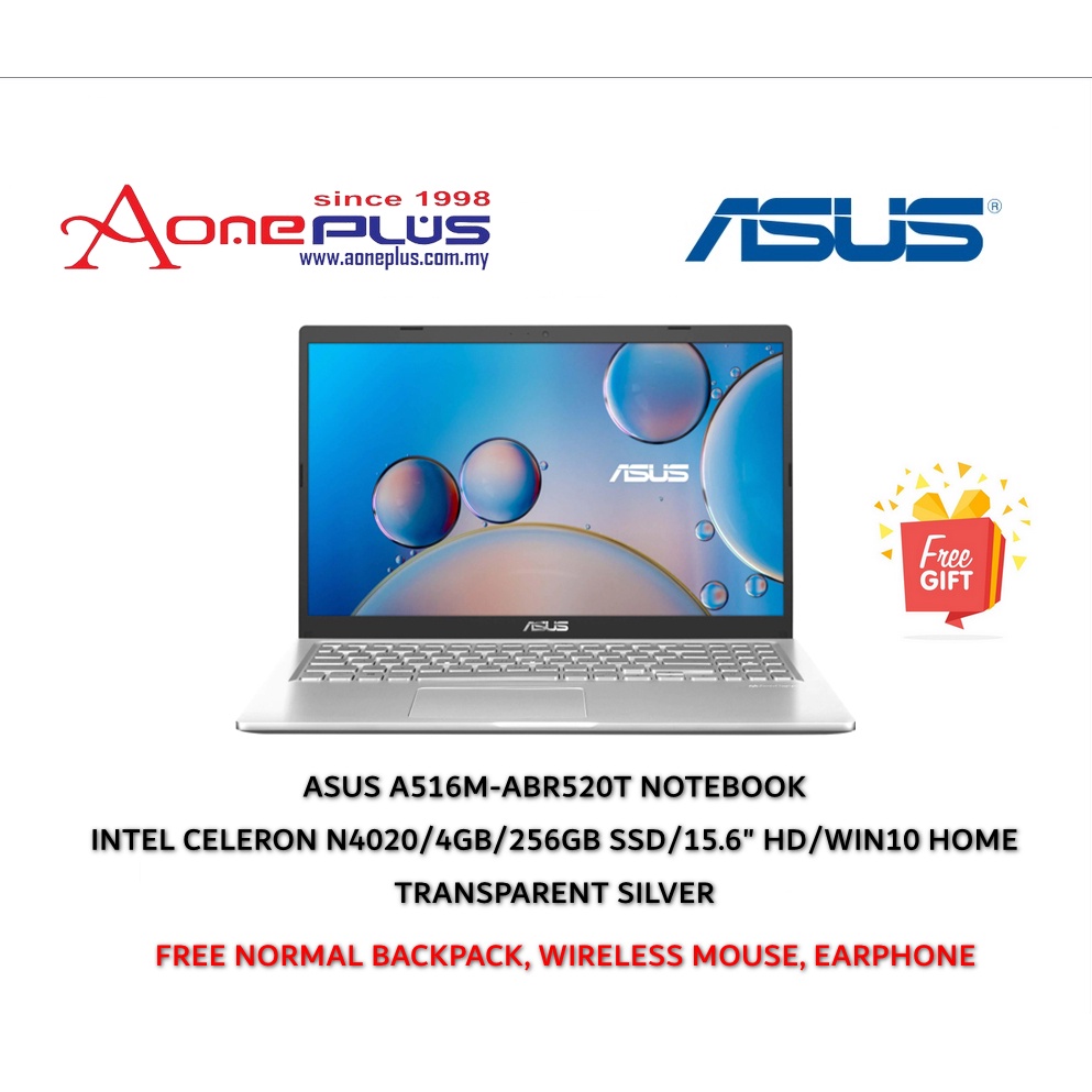 (AONE PLUS SS2) WITH FREE GIFT Asus A516M-ABR520T – Intel N4020 | 4GB ...