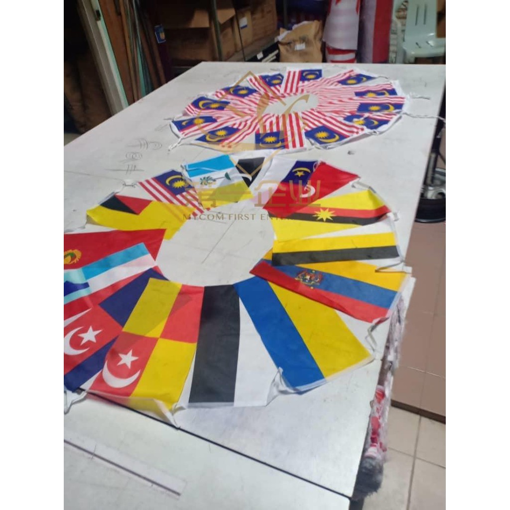 Bunting/Flagline Malaysia & All States *READY STOCK* | Shopee Malaysia