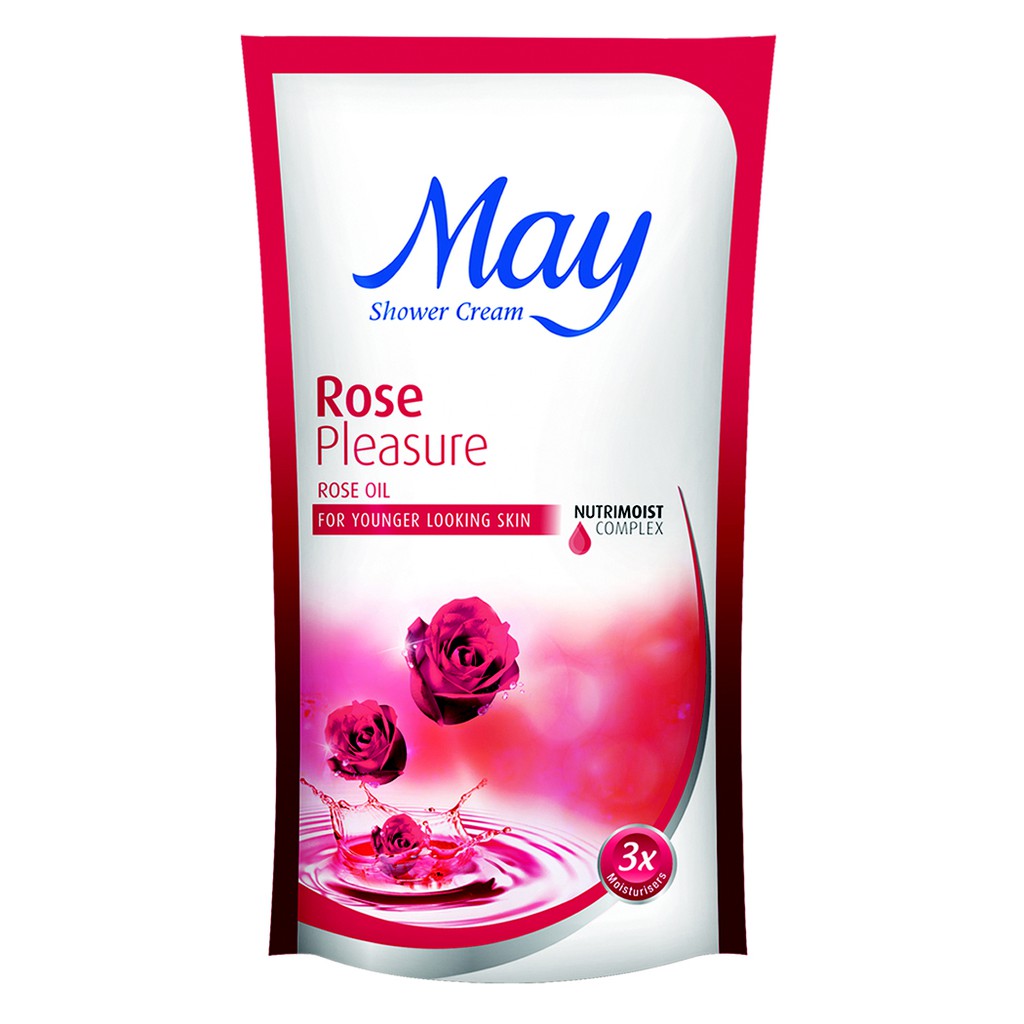 May Shower Cream - Rose Pleasure (600ml) | Shopee Malaysia