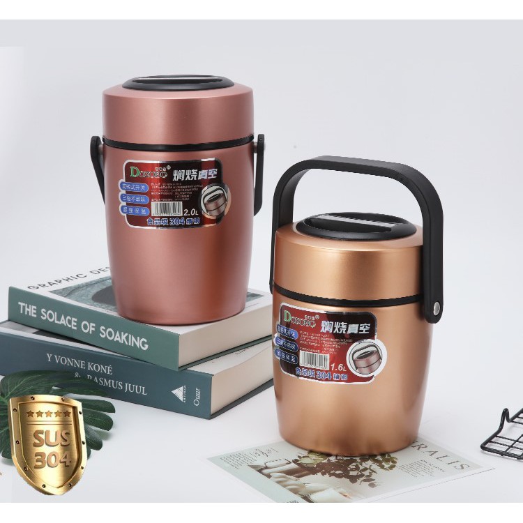 304 Stainless Heat Preservation Pot Braised Beaker Stew Pot Large ...