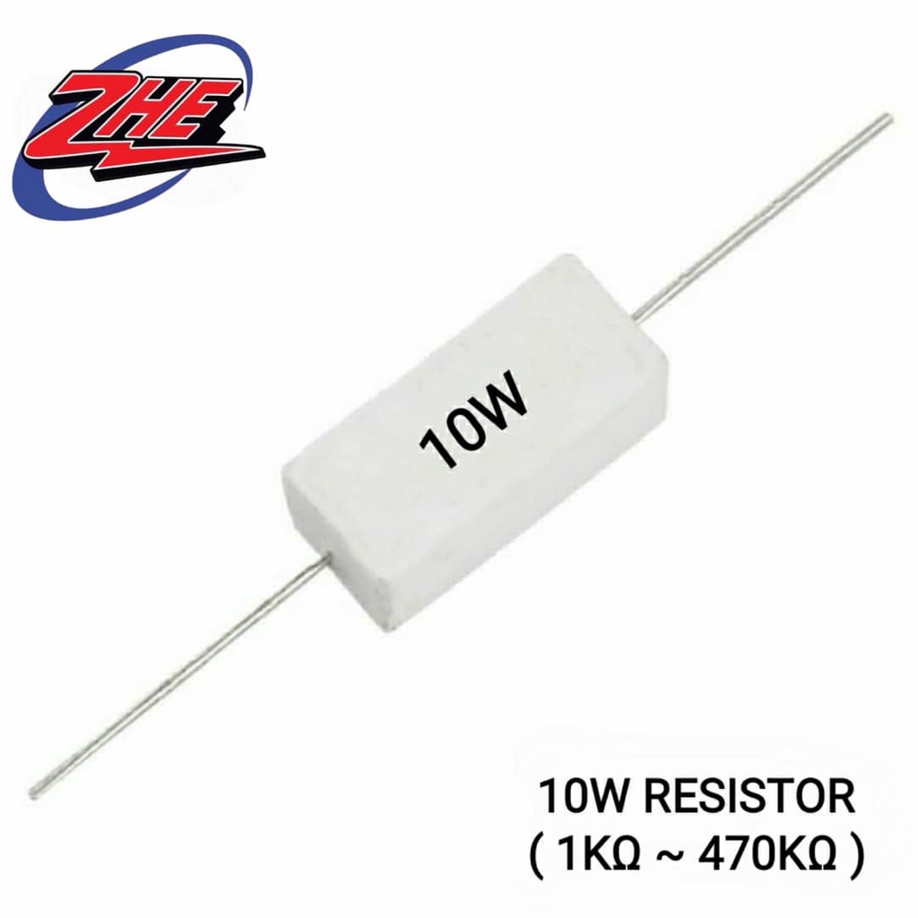 RESISTOR 1K ~ 470K 10W 5%TOLERANCE ( 1KΩ ~ 470KΩ ) / RESISTANCE ...
