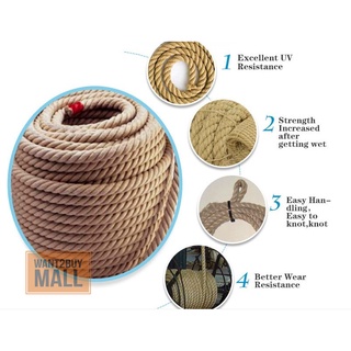 🇲🇾 20mm / 30mm Brown Jute/Tali Guni/Tali Hiasan/Malina Rope/Hemp Rope ...