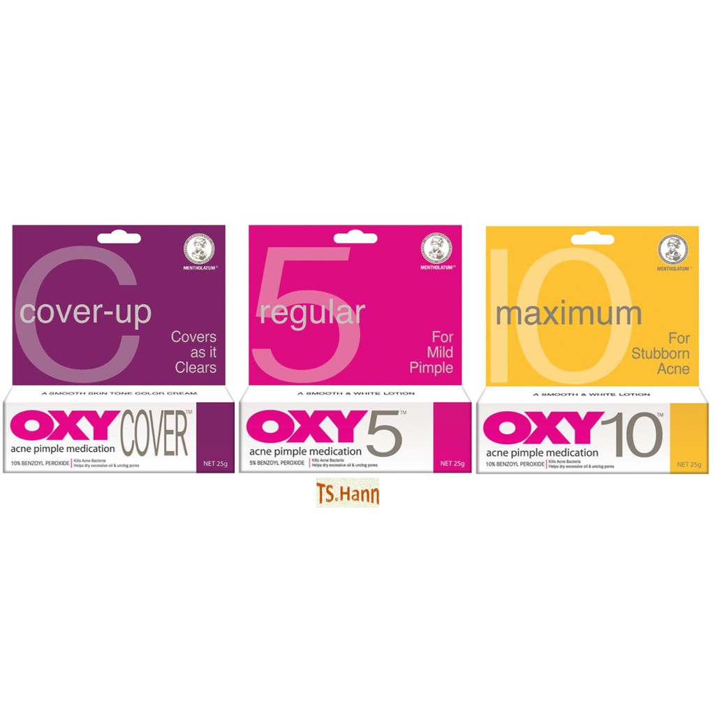 oxy 5 oxy 10 oxy Cover acne pimple medication 10g | Shopee Malaysia