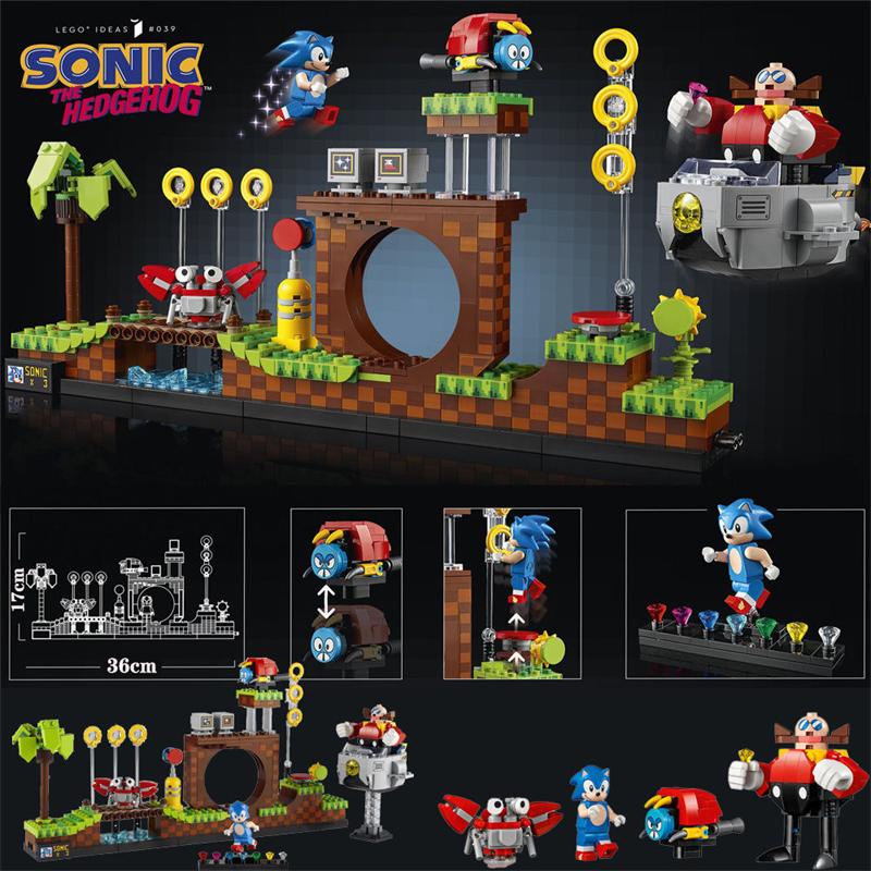 Cartoon Building Bricks Sonic The Hedgehog Game Brinquedos Toys for ...
