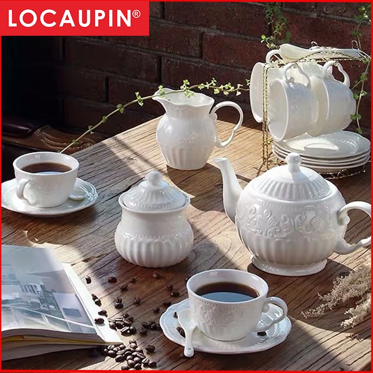 Locaupin Ceramic Tea Cups and Saucers, Cappuccino Cups, Coffee Cups ...