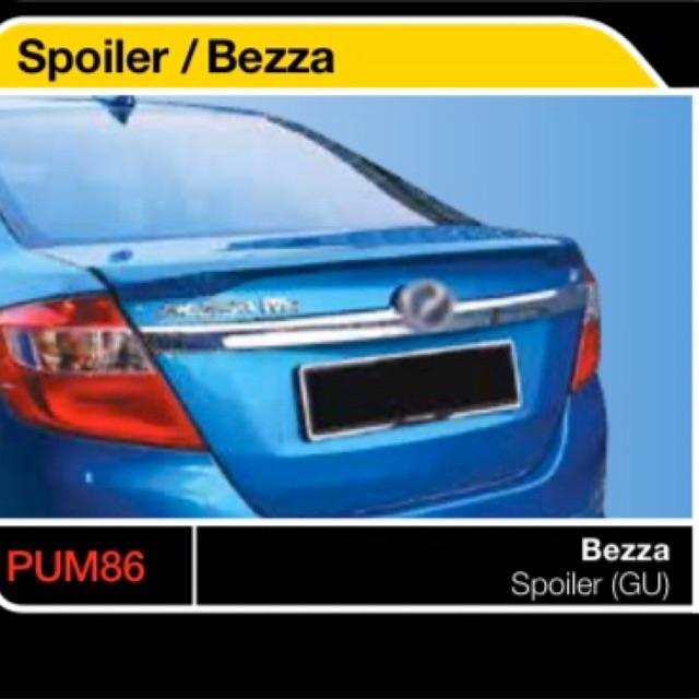 Perodua bezza rear boot trunk spoiler wing lip ducktail gear up mugen ...