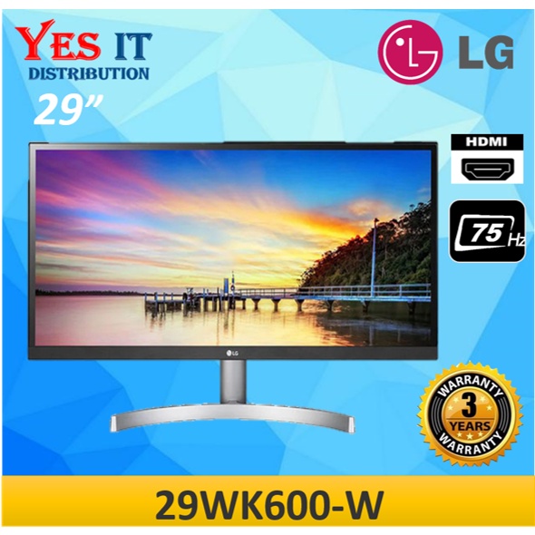 LG 29WK600-W 29inch UltraWide™ Full HD IPS Monitor (HDMI, DISPLAY PORT ...