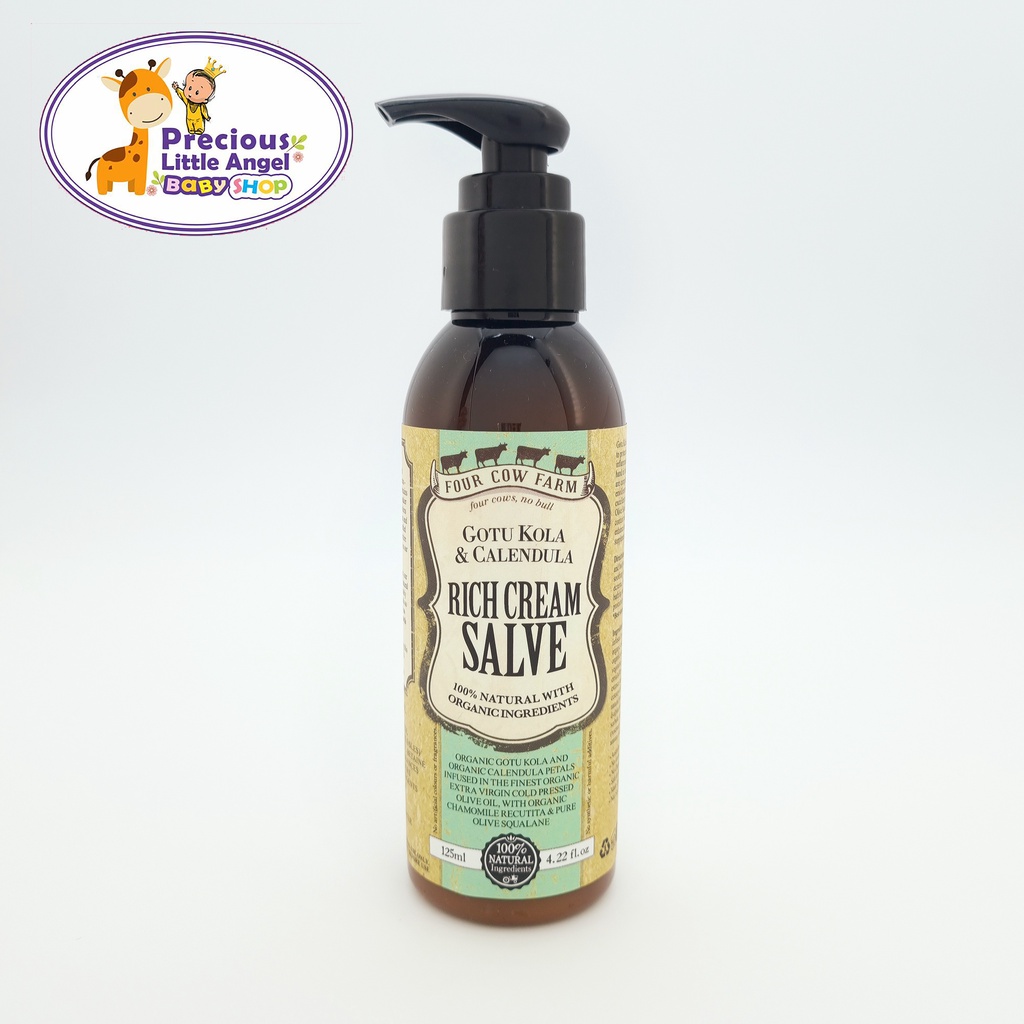 Four Cow Farm Gotu Kola and Calendula Rich Cream Salve 125ml (EXP: 20 ...